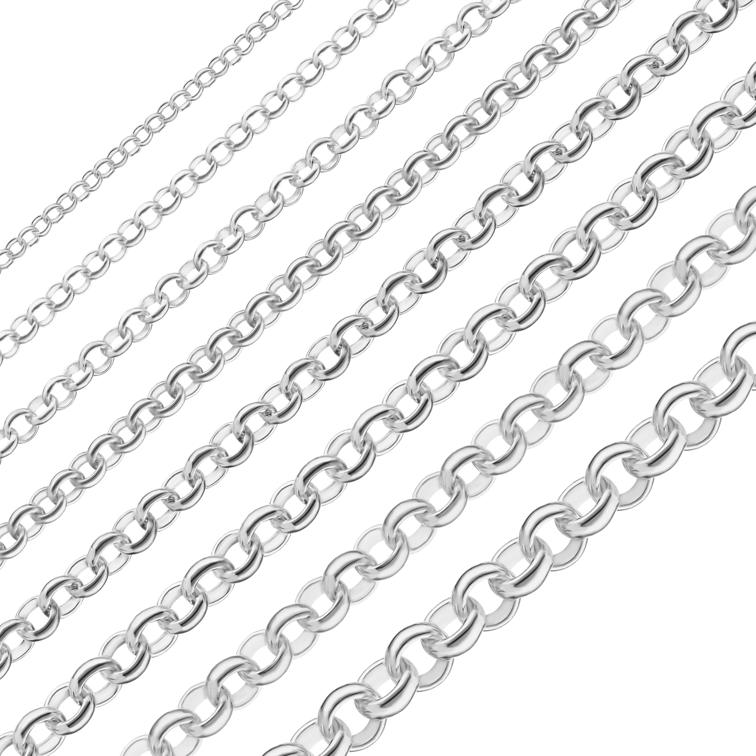 Sterling Silver Chains by the Inch | Ross Metals Wholesaler